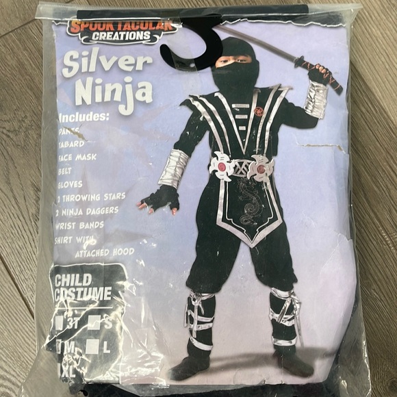 Source Unknown | Costumes | Spooktacular Creations Boys Silver Ninja ...